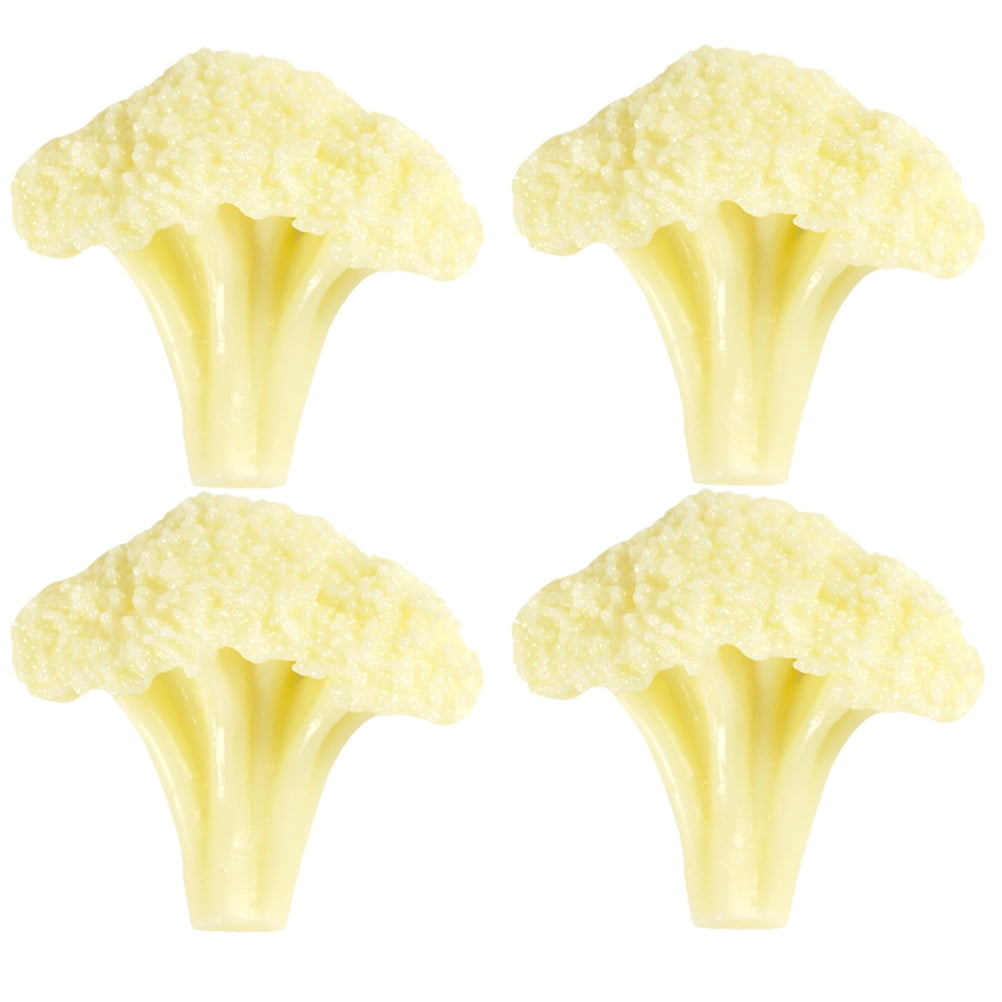 4 Pcs Cauliflower Model Decor Showcase Display Props Cauliflowers Toy ...