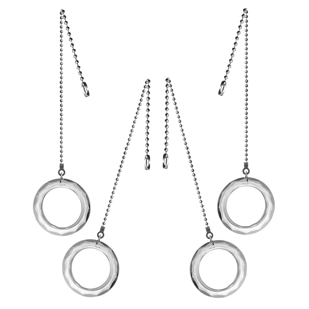 4 Pcs Ceiling Fan Chain Pulls Lamp Accessories Scallop Transparent ...