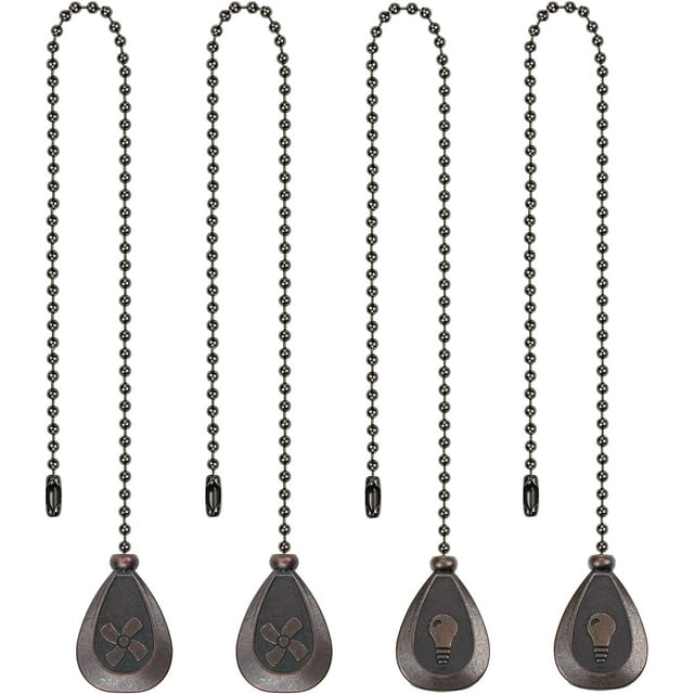 4 Pcs Ceiling Fan Pull Chains Light Pull Extension Chains with 11.2 ...