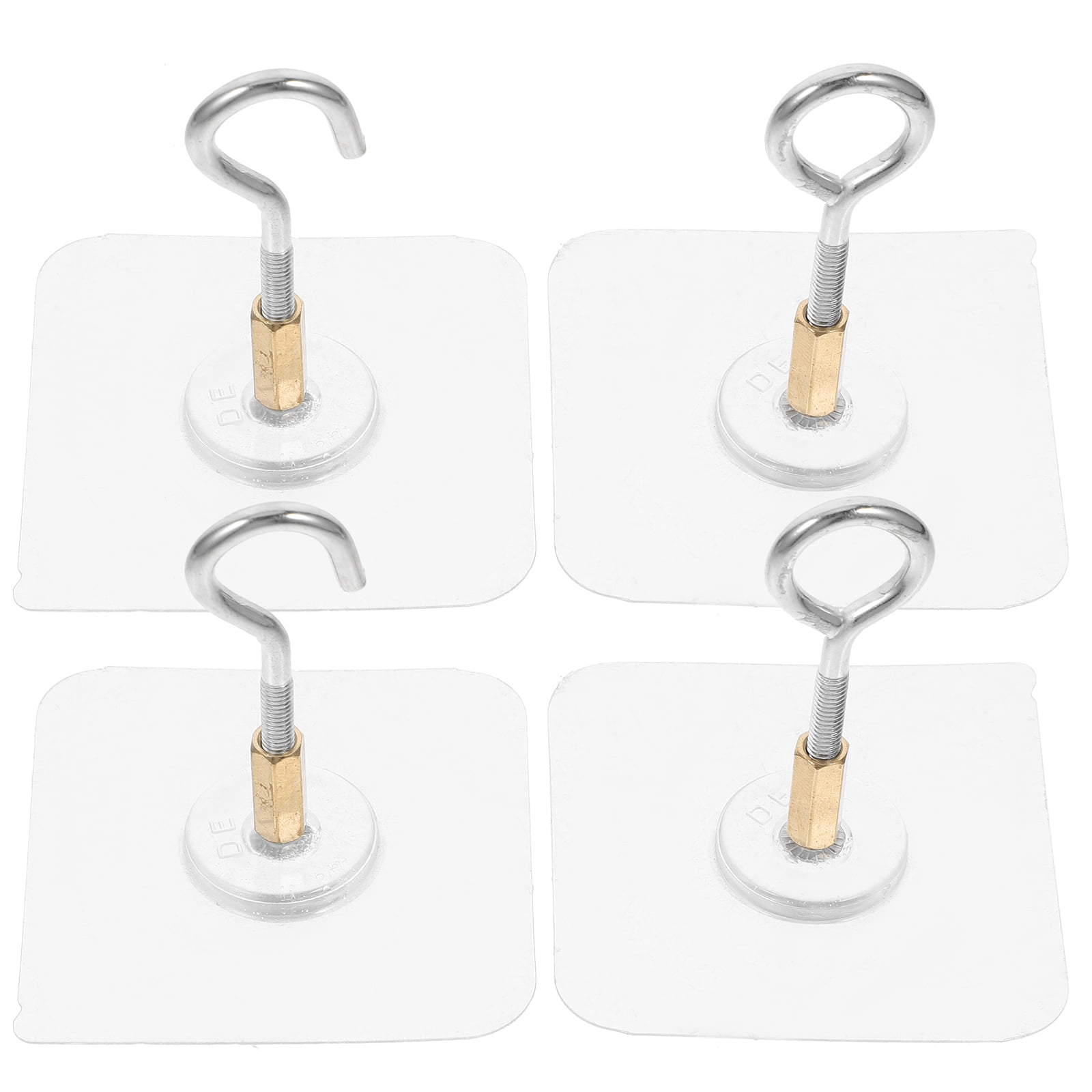 4 Pcs Self-adhesive Ceiling Hook Hooks Tape Suction Cup Heavy Duty ...