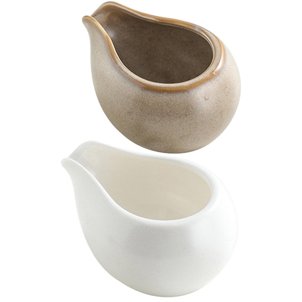 4 Pcs Ceramic Milk Pitcher Household Creamer Pitcher Kitchen Milk ...