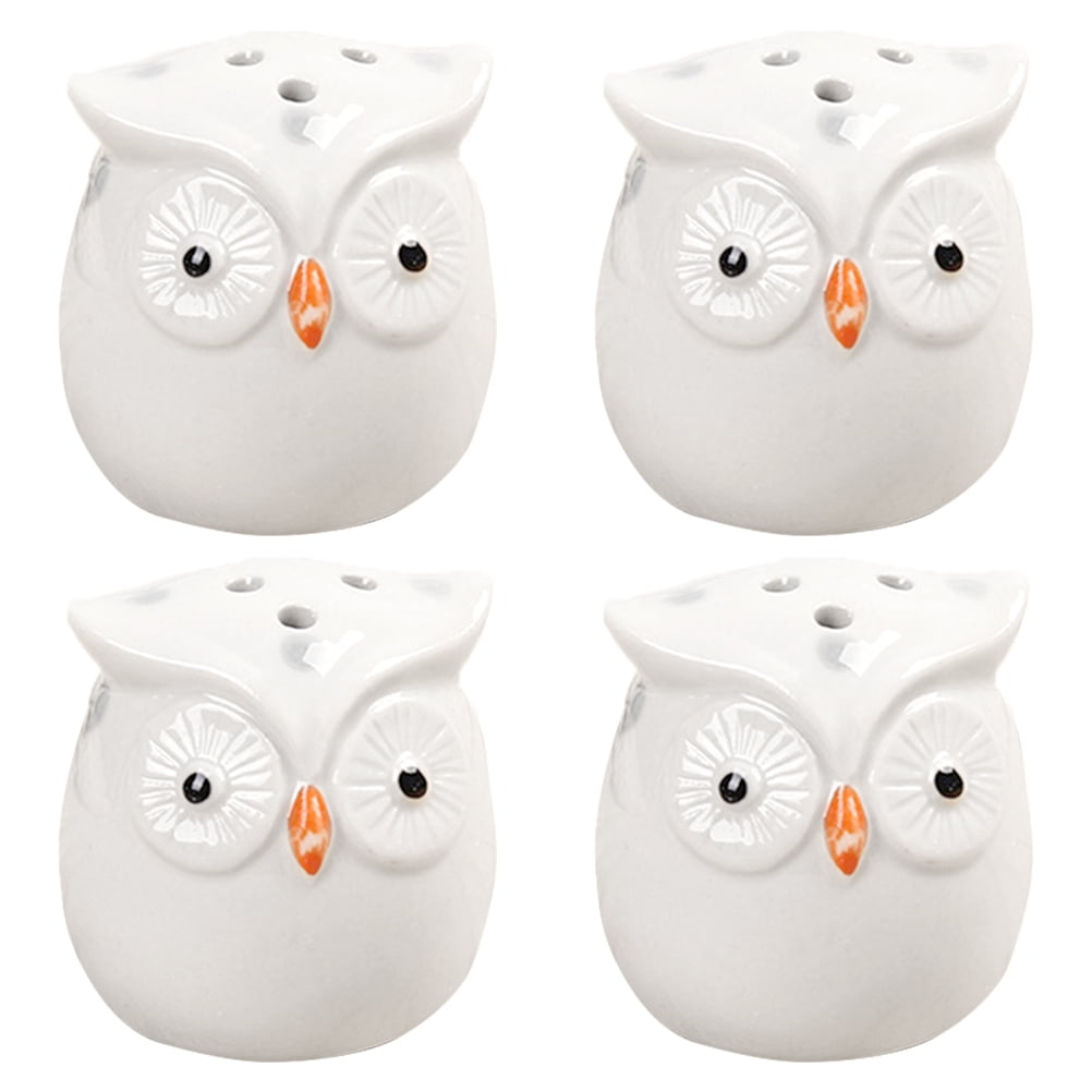 DINHEAROM Square Seasoning Pot Ceramic 4Pcs 3.62x1.96x1.96in - Walmart.com