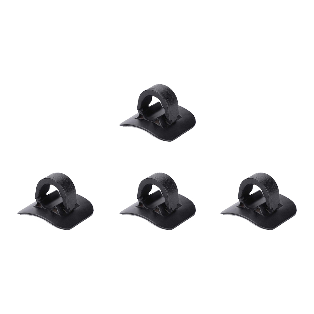 4 Pcs Chain Clamp Pipe Buckle Cable Guide Clip 2.30X2.30X1.50CM Black ...
