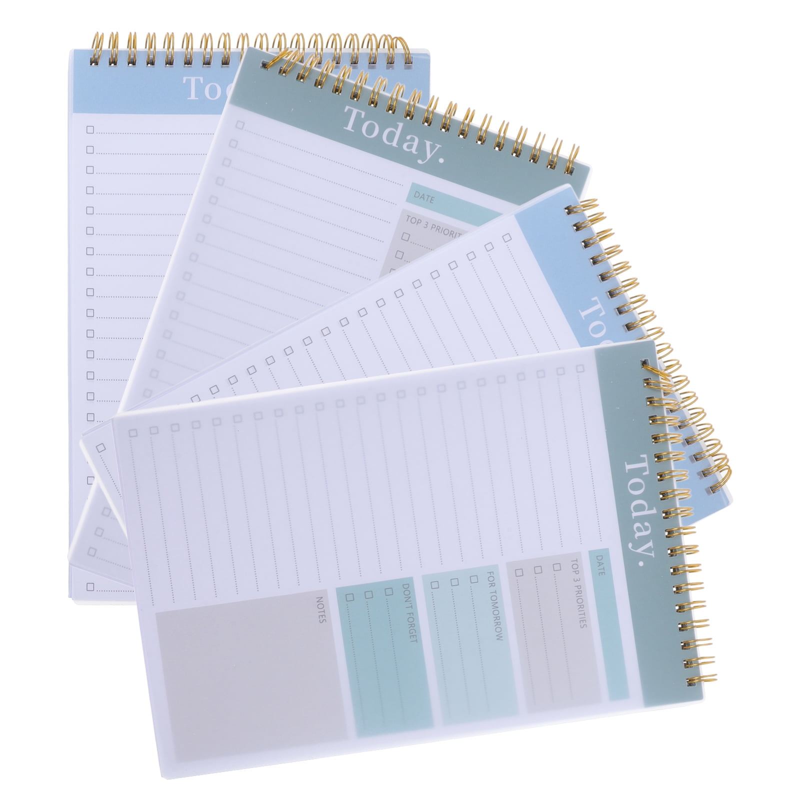 GOOHOCHY 4pcs Notepad To Do Planners Task Checklists Note Pads Weekly ...
