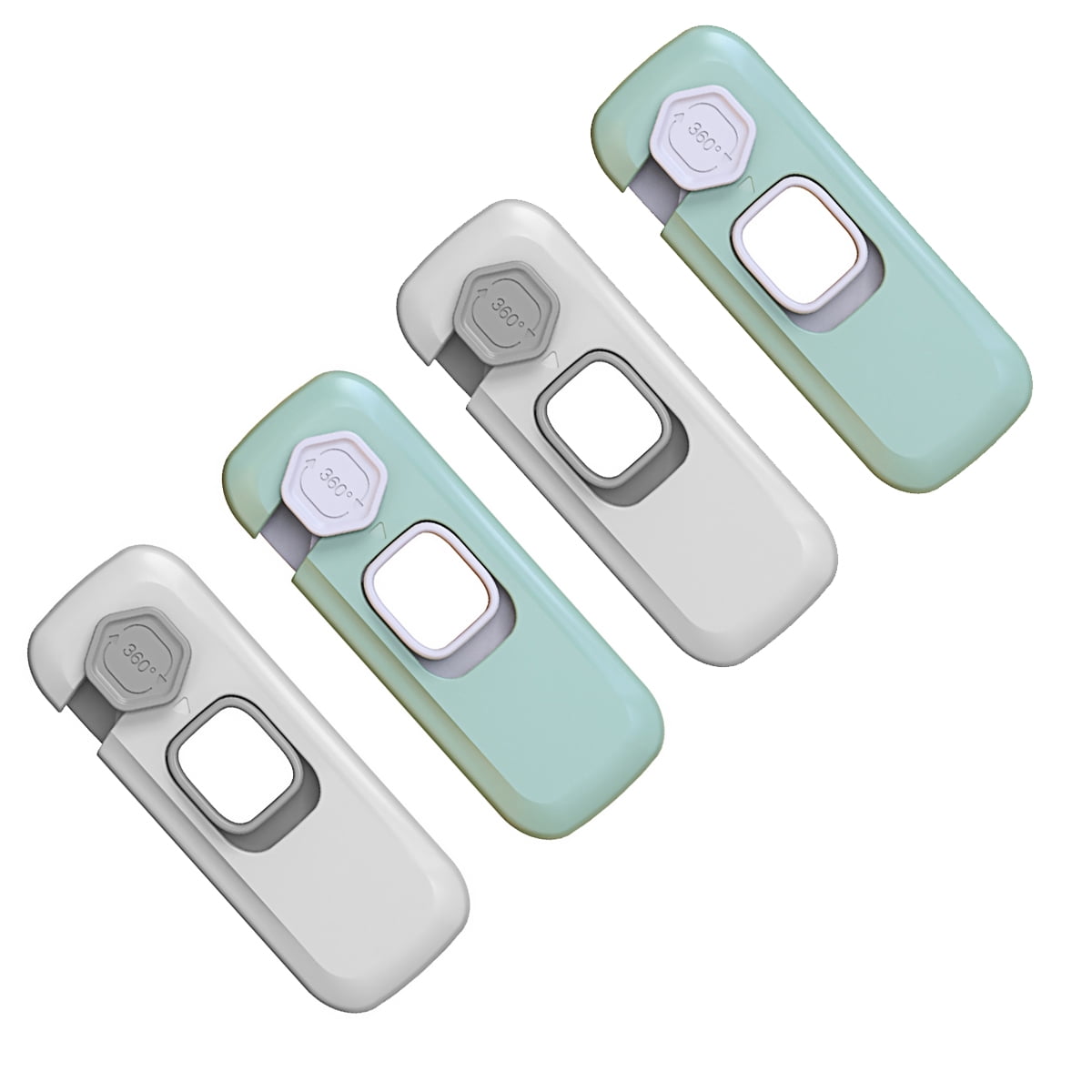 4 Pcs Child Safety Lock Drawer Door Latch Baby Proofing Cabinet ...