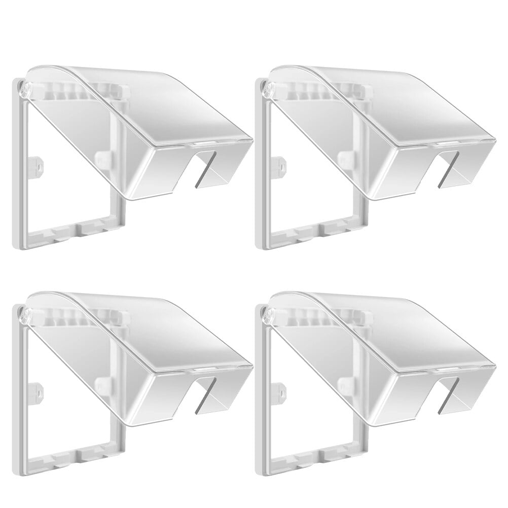 4 Pcs Childproof Light Switch Cover Waterproof Plug Protector Baby ...