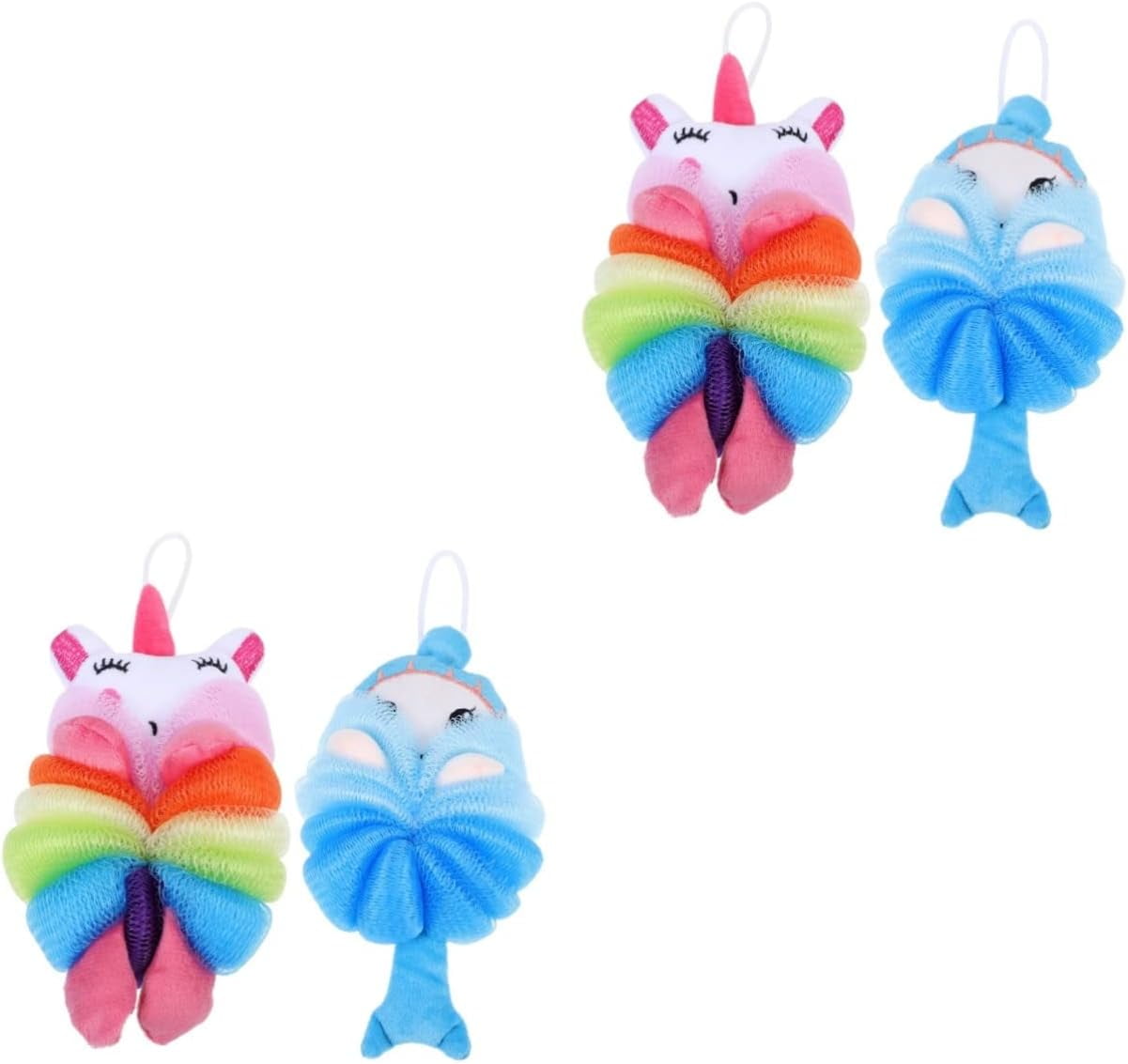 4 Pcs Children's Bath Ball Infant Bath Sponge Toddler Bath Sponge Kids ...