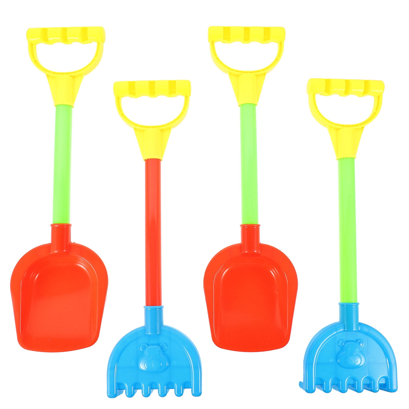 4 Pcs Childs Plastic Rake Kids Shovel Beach Toy Sand Toys for Portable ...