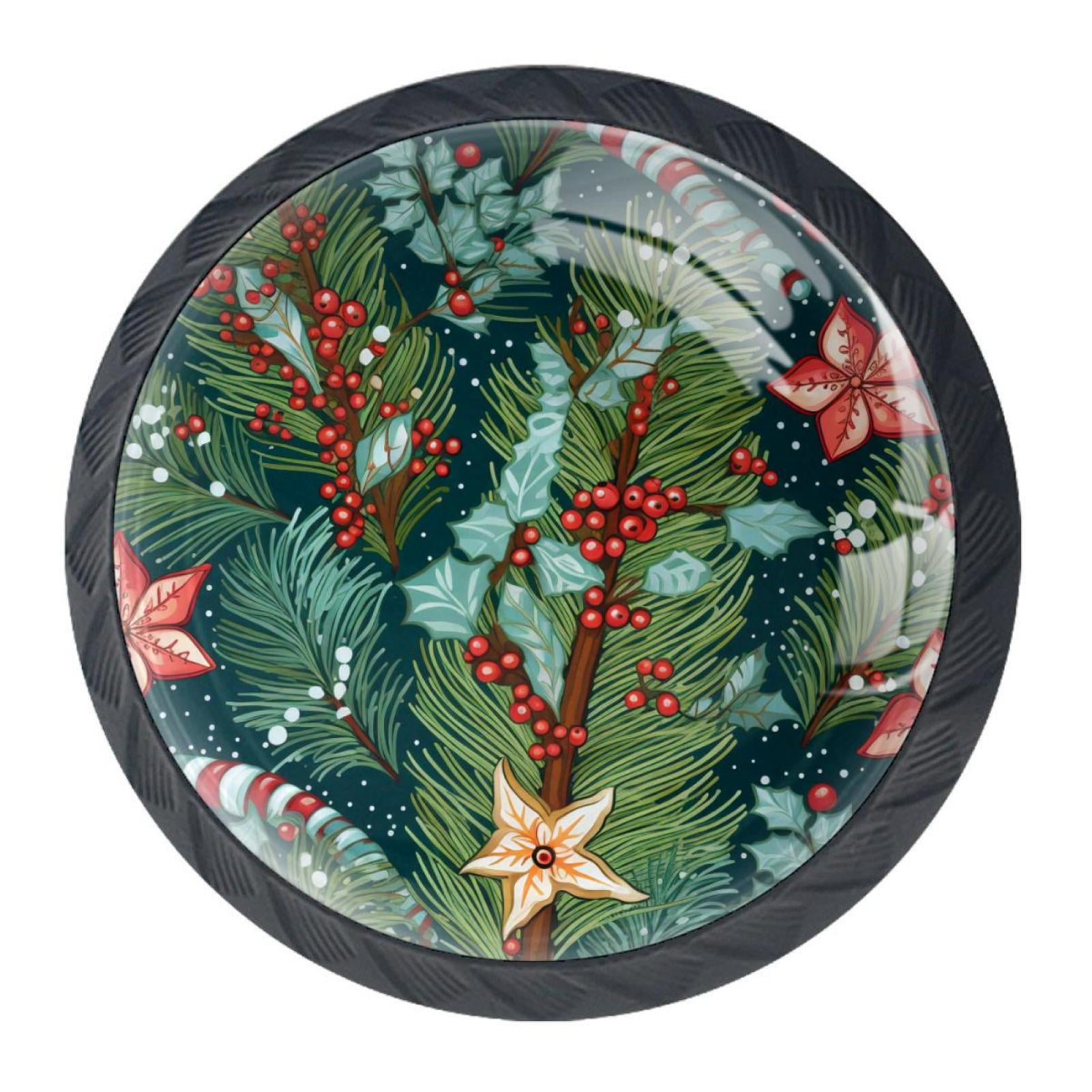 4 Pcs Christmas Candy Knobs for Kitchen Cabinet Cupboard Dresser ...