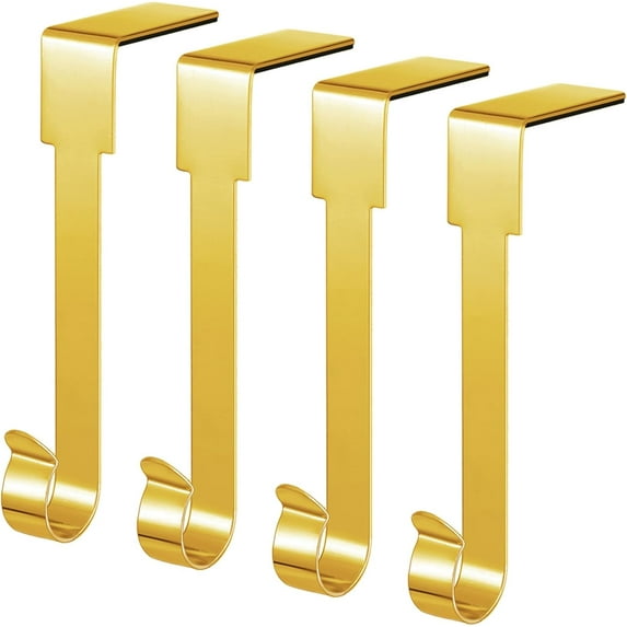 4 Pcs Christmas Stocking Holders Mantel Hook Hangers Fireplace Hooks ...