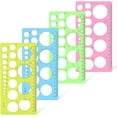 4 Pcs Circle Template for Drawing Circle Stencils Drafting Tools Set ...