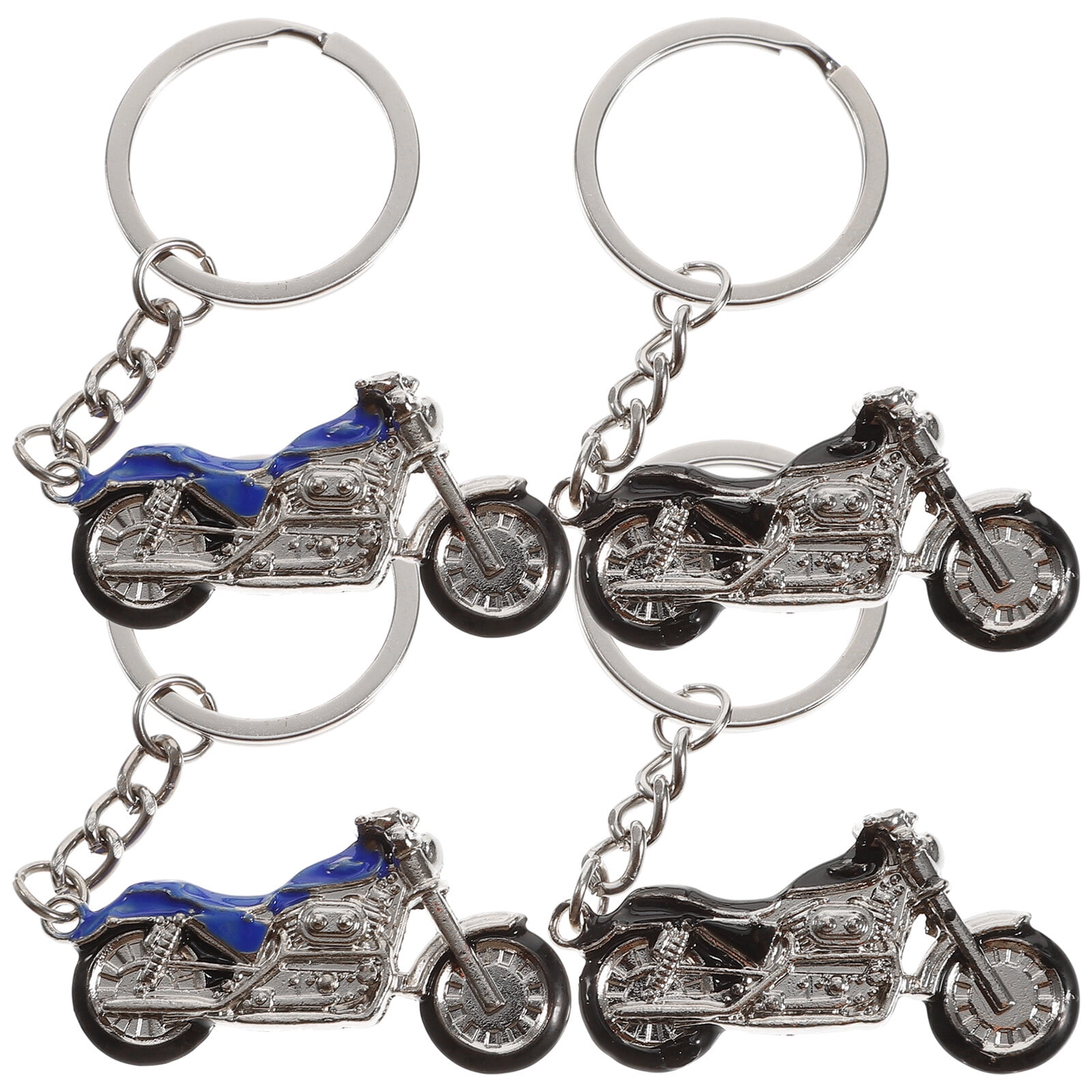 4 Pcs Classic Keychain Motorcycle Holder Pendant Keychains Man ...