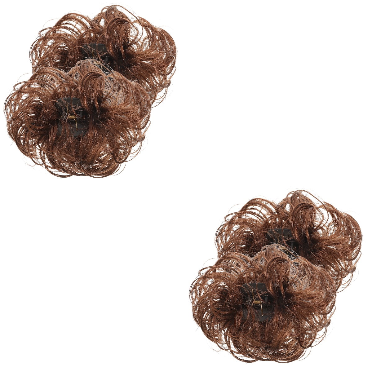 4 Pcs Claw Clip Messy Bun Hair Piece Wavy Curly Hair Bun Claw Clip ...