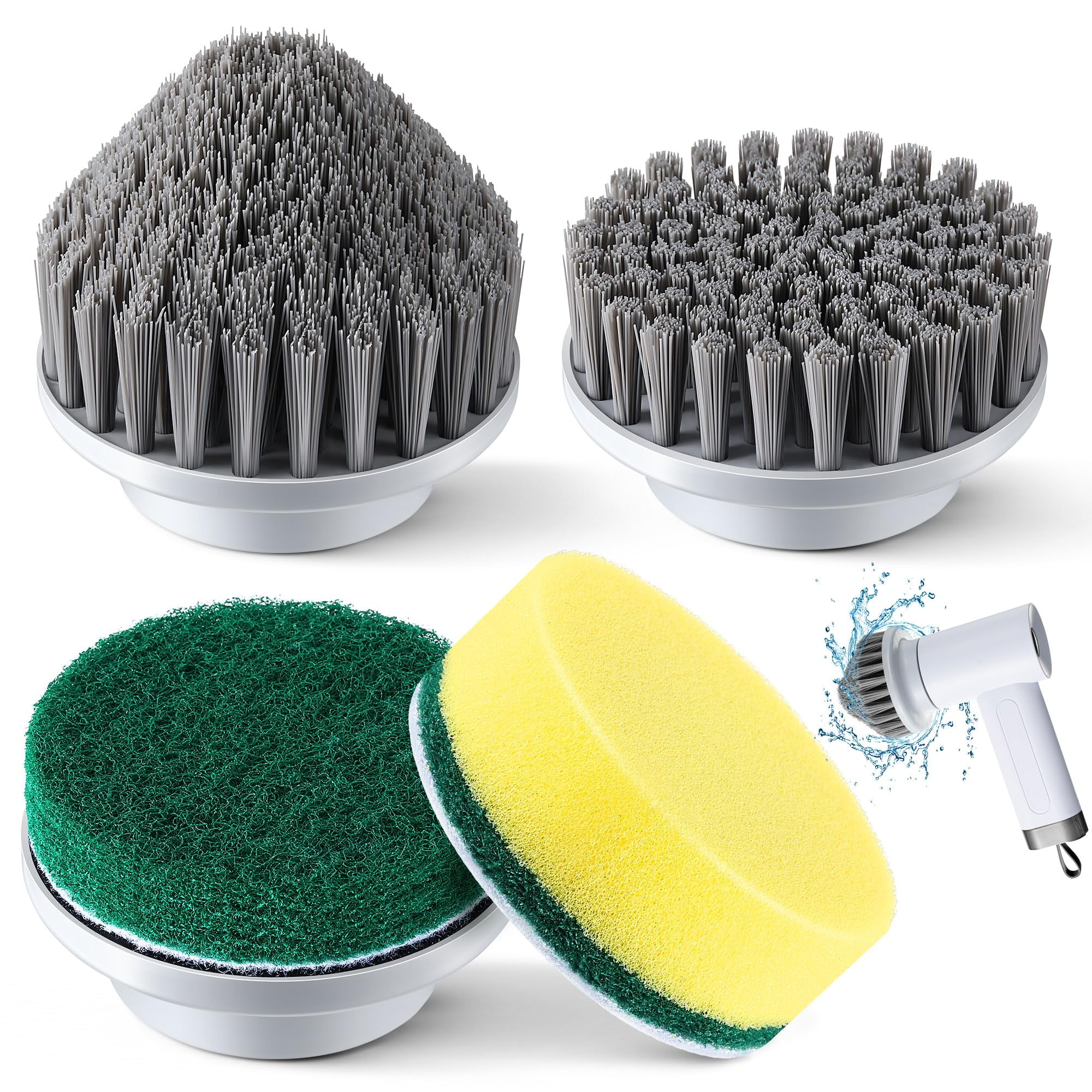 4 Pcs Cleaning Drill Brush, Sponge Brush Only Compatible with Power ...