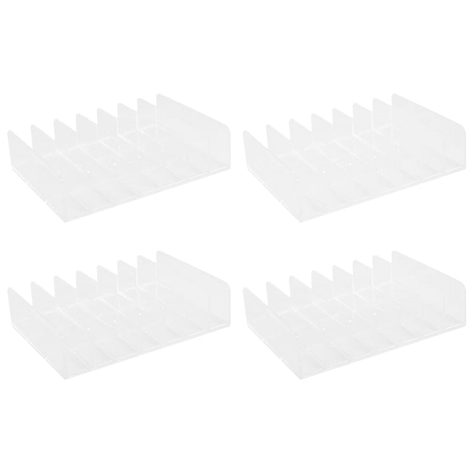 4 Pcs Clear Acrylic CD Holder with Tackable CD DVD Display Rack CD ...