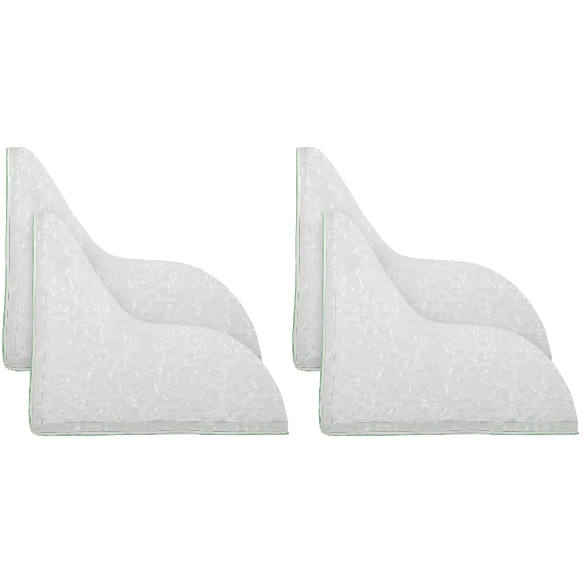 4 Pcs Clear Display Stand Acrylic Splash Guard Splashing Bathtub Corner ...