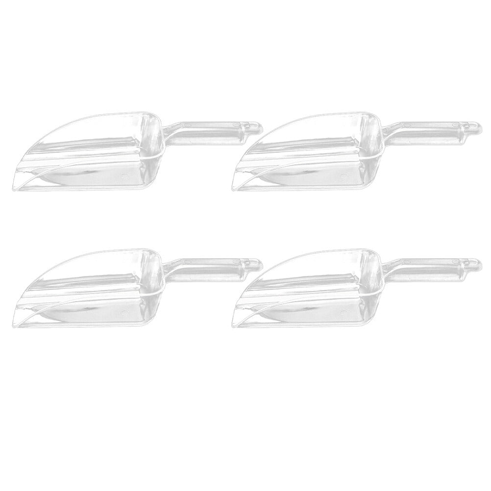 4 Pcs Clear Ice Scoop Popcorn Shovel Simple Cube Versatile - Walmart.com