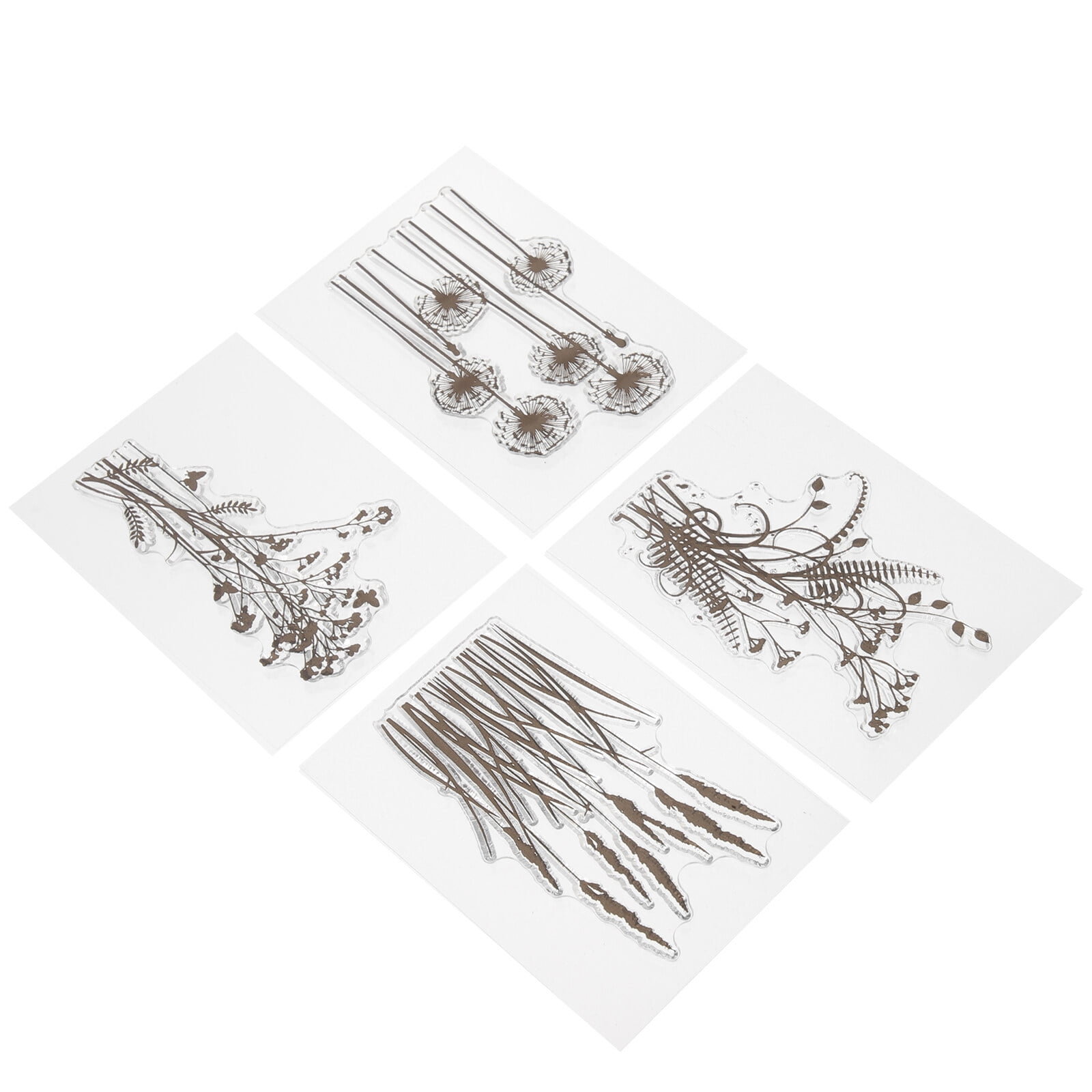4 Pcs Clear Stamp Transparent Stamps for DIY Wooden Crafts Decor ...