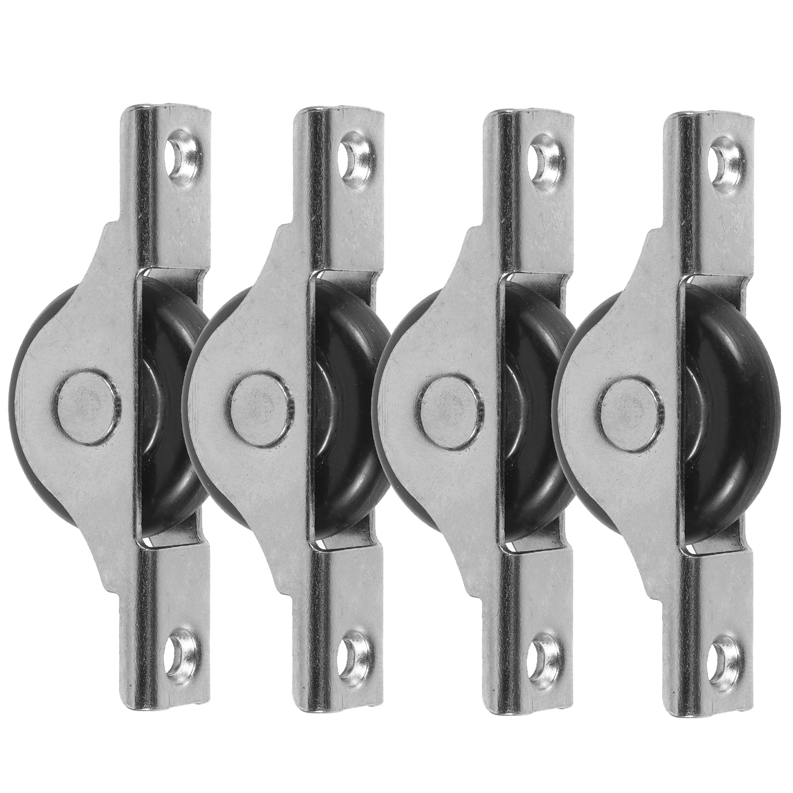 4 Pcs Closet Door Roller Wardrobe Wheels Cabinet Sliding Track Kit ...