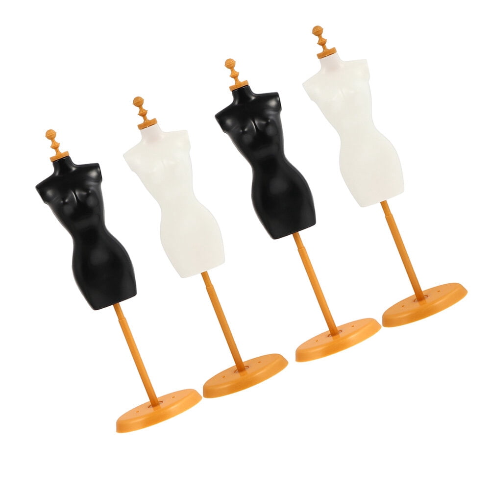 4 Pcs Clothing Mannequin Stand Mini Display Rack Doll Stands - Walmart.com