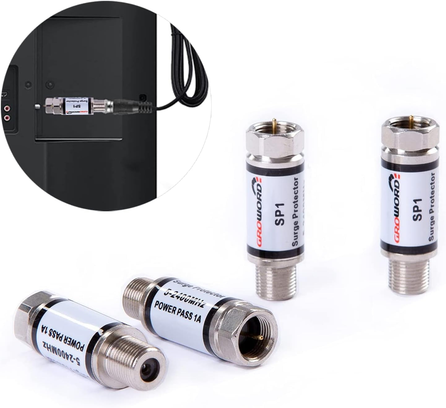 4 Pcs Coaxial Sur Lightning Protector/Sur Suppressor -for Protector ...