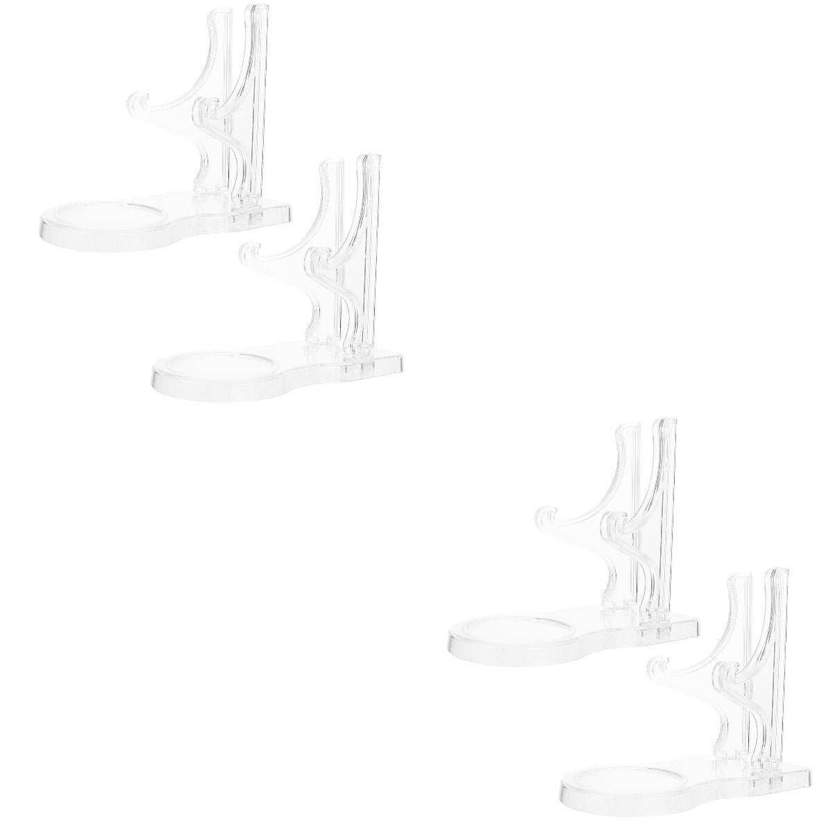 MERRYHAPY 4 pcs Transparent Acrylic Coffee Cup Storage Holder Stand ...