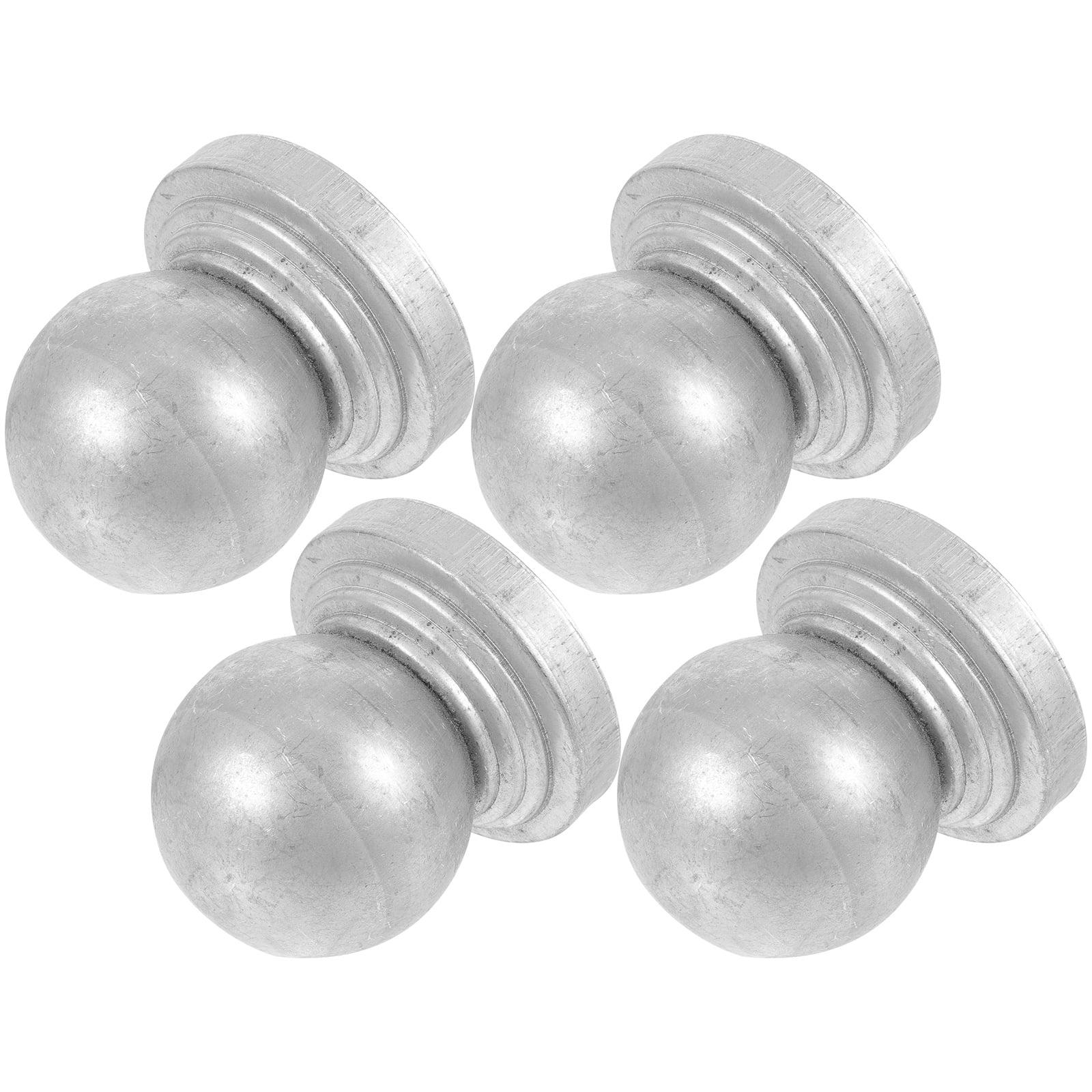 WRITWAA Fence Post Caps Ball Shaped Iron Fence Post Caps for Yard 4Pcs ...