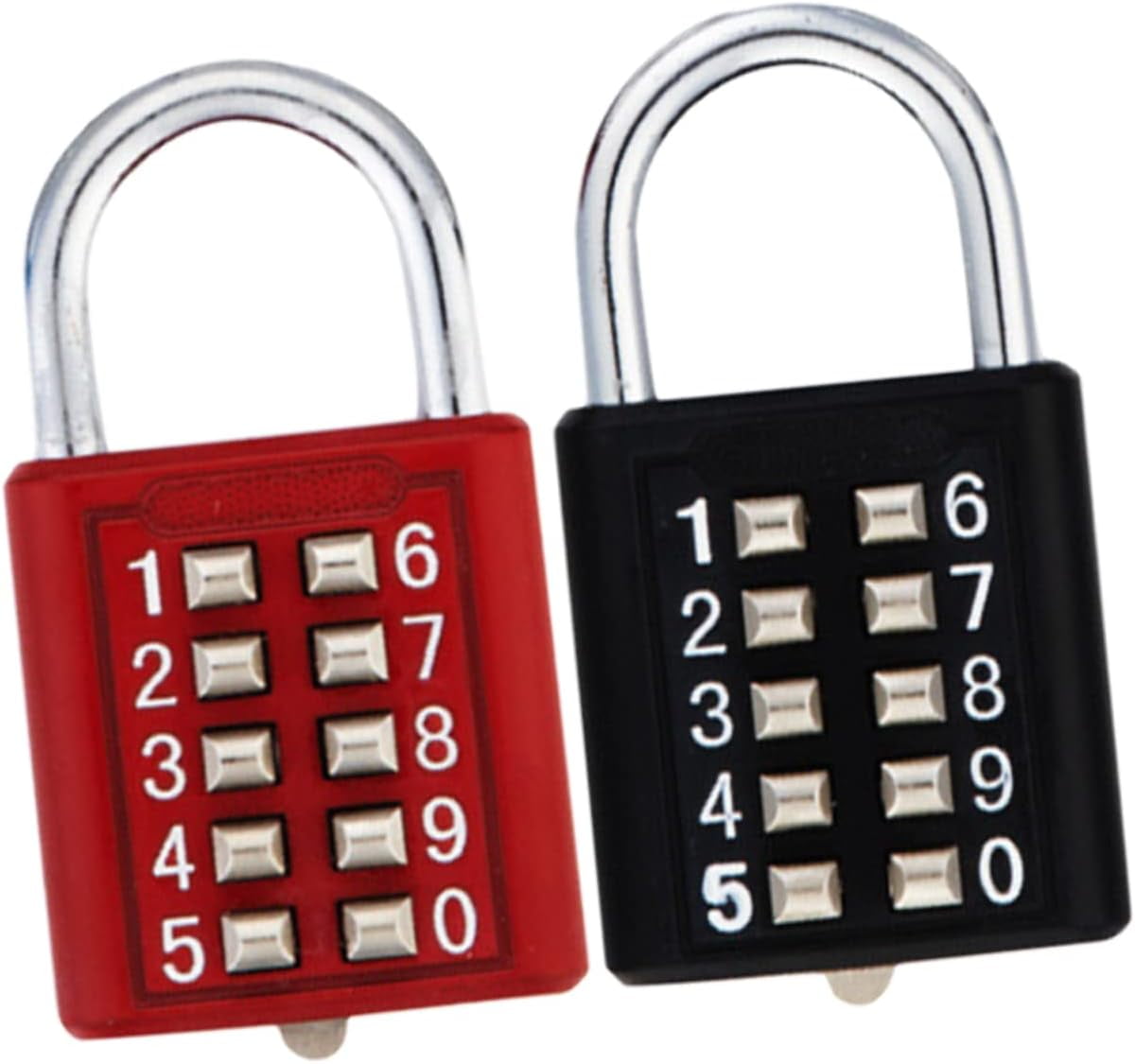 4 Pcs Combination Lock for The Blind Travel Tool Box Outdoor Padlock ...