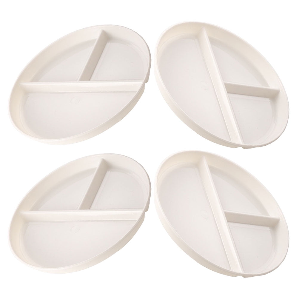 GOOHOCHY Beige Divided Plates for Home Lightweight PP Material Perfect ...