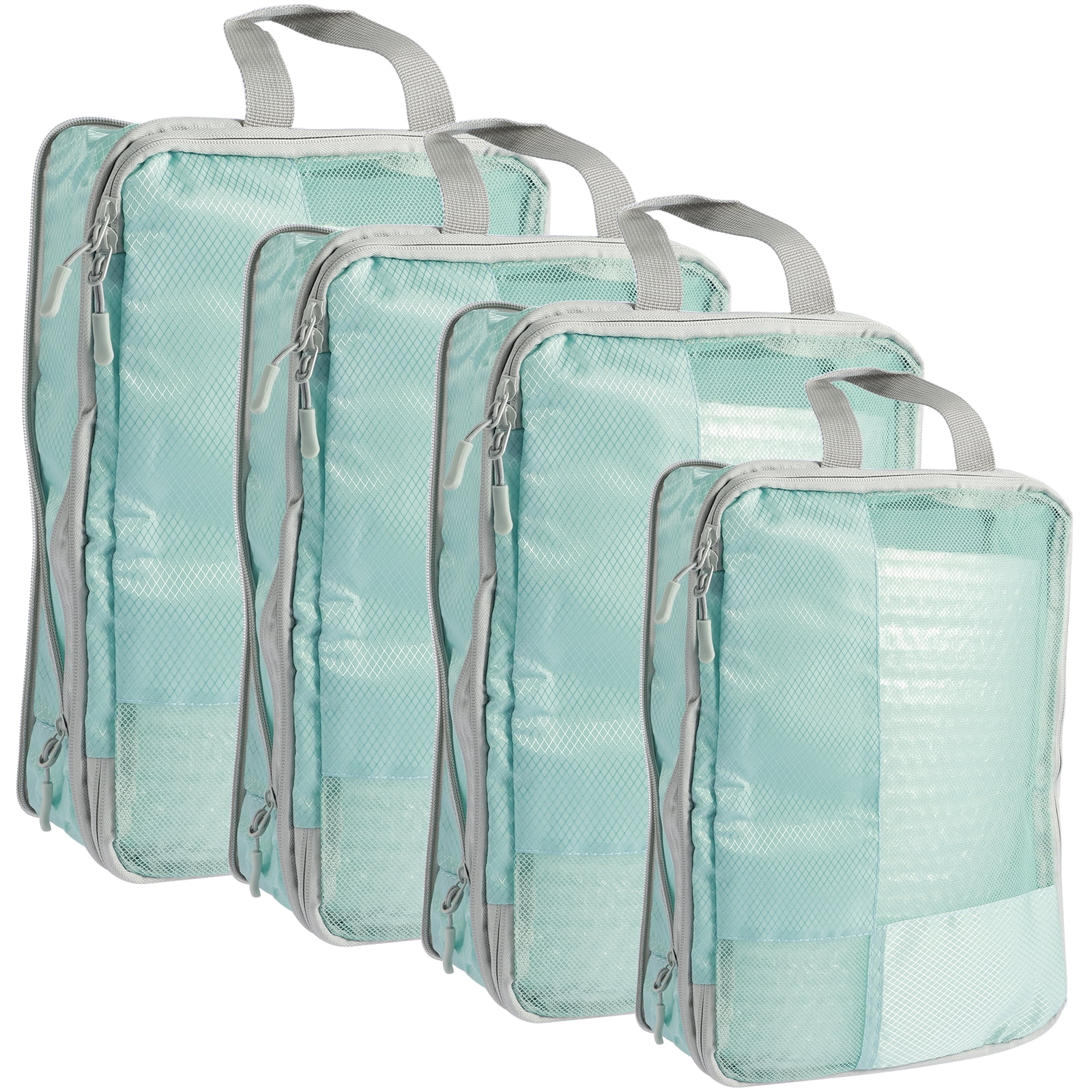 4 Pcs Compression Packing Cubes Expandable Travel Packing Cubes ...