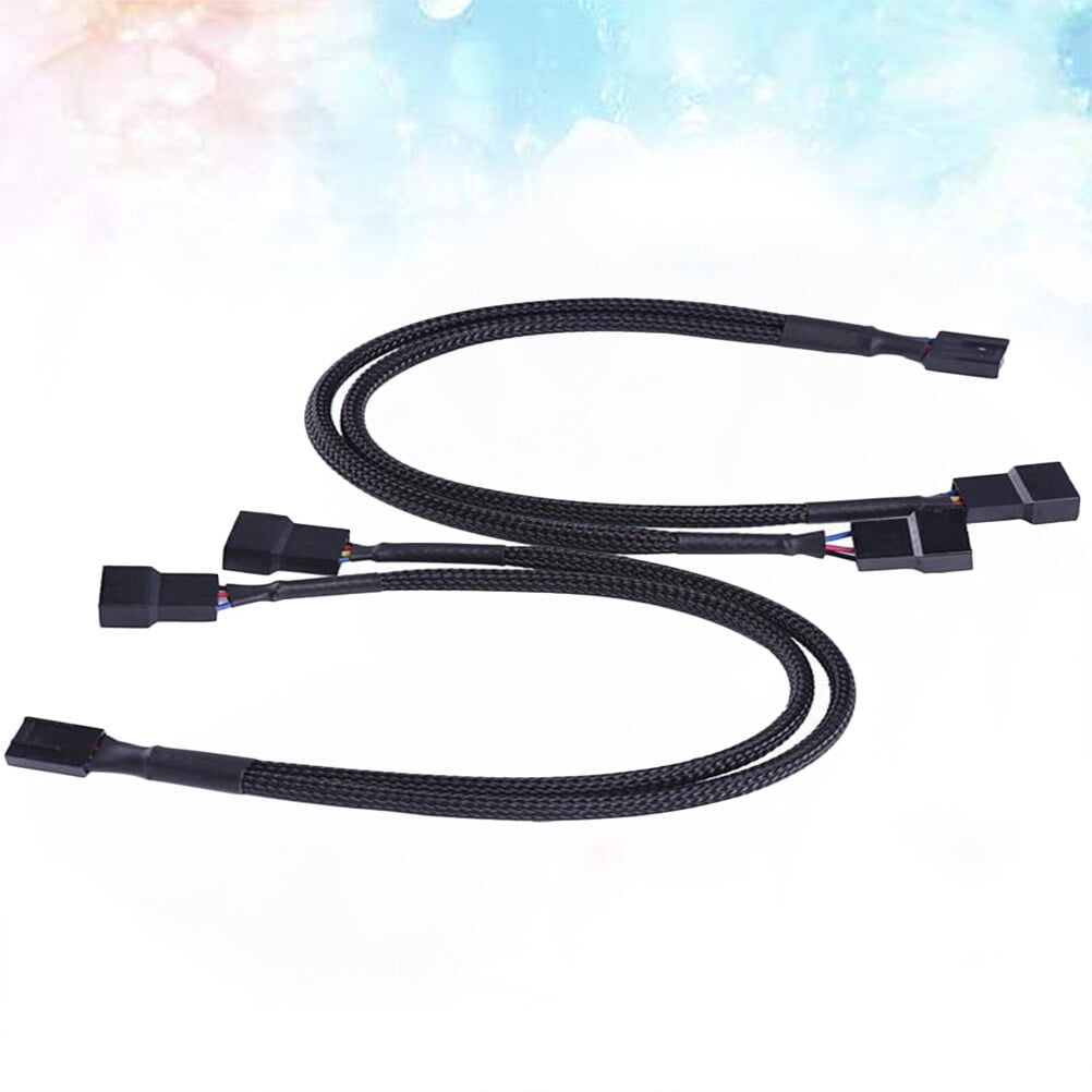 4 Pcs Computer CPU Splitter Cable Computer CPU Fan Cable 4 Pin PWM Fan ...