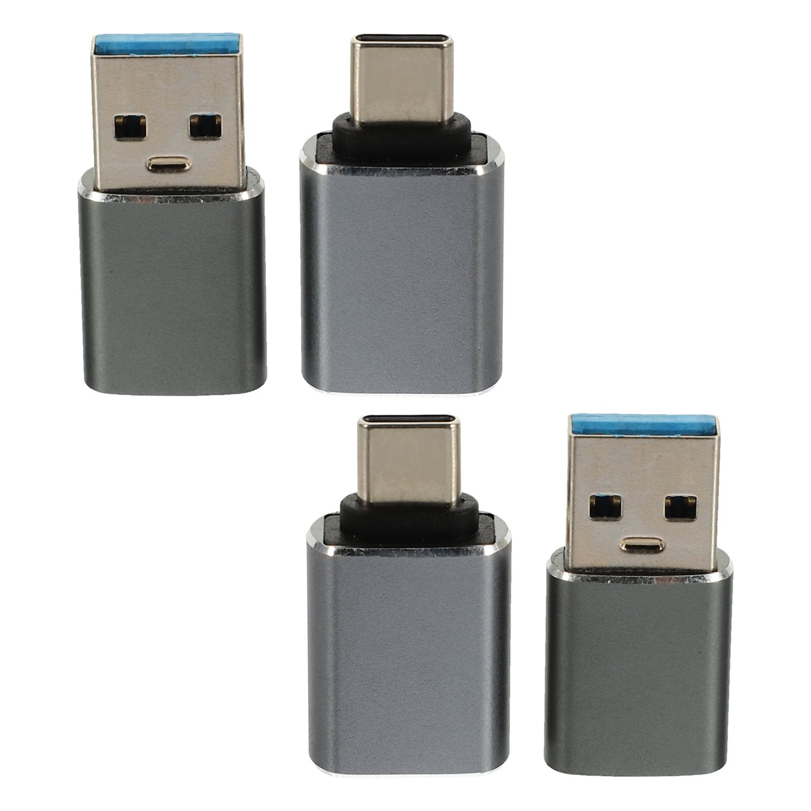 4 Pcs Connector Car USB Adapter OTG USB-C Type-C Converter - Walmart.com