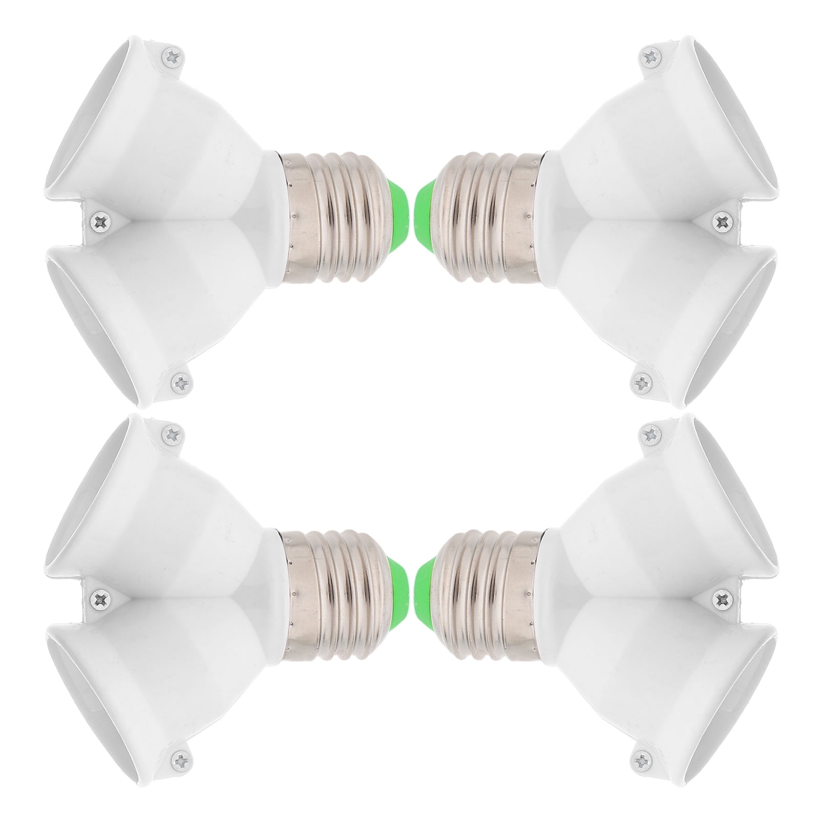 4 Pcs Converter Lamp Holders Light Bulb Socket Adapter White - Walmart.com