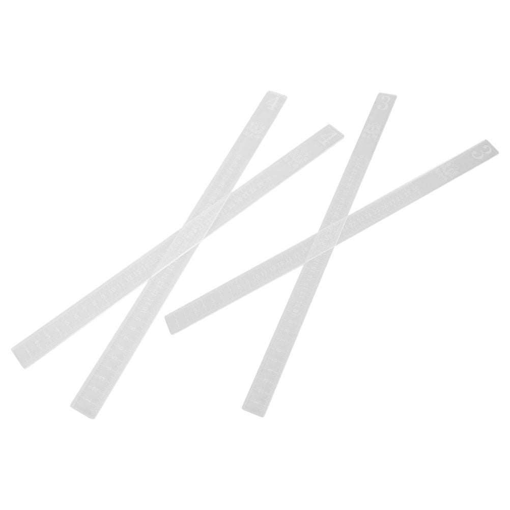 4 Pcs Cookie Tool Rolling Pin Ruler Baking Measurement Rulers - Walmart.com