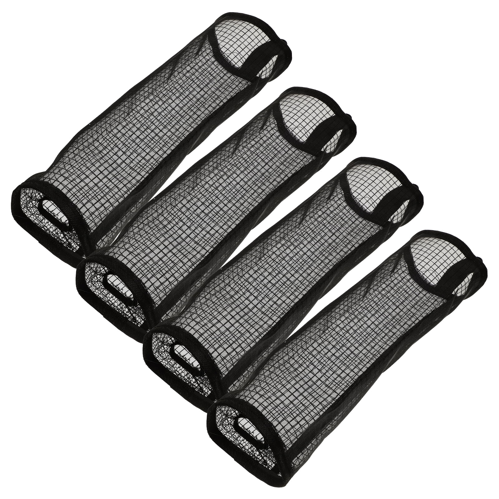 Hanging Plastic Bag Holder for Grocery Storage Made of Nylon Black ...