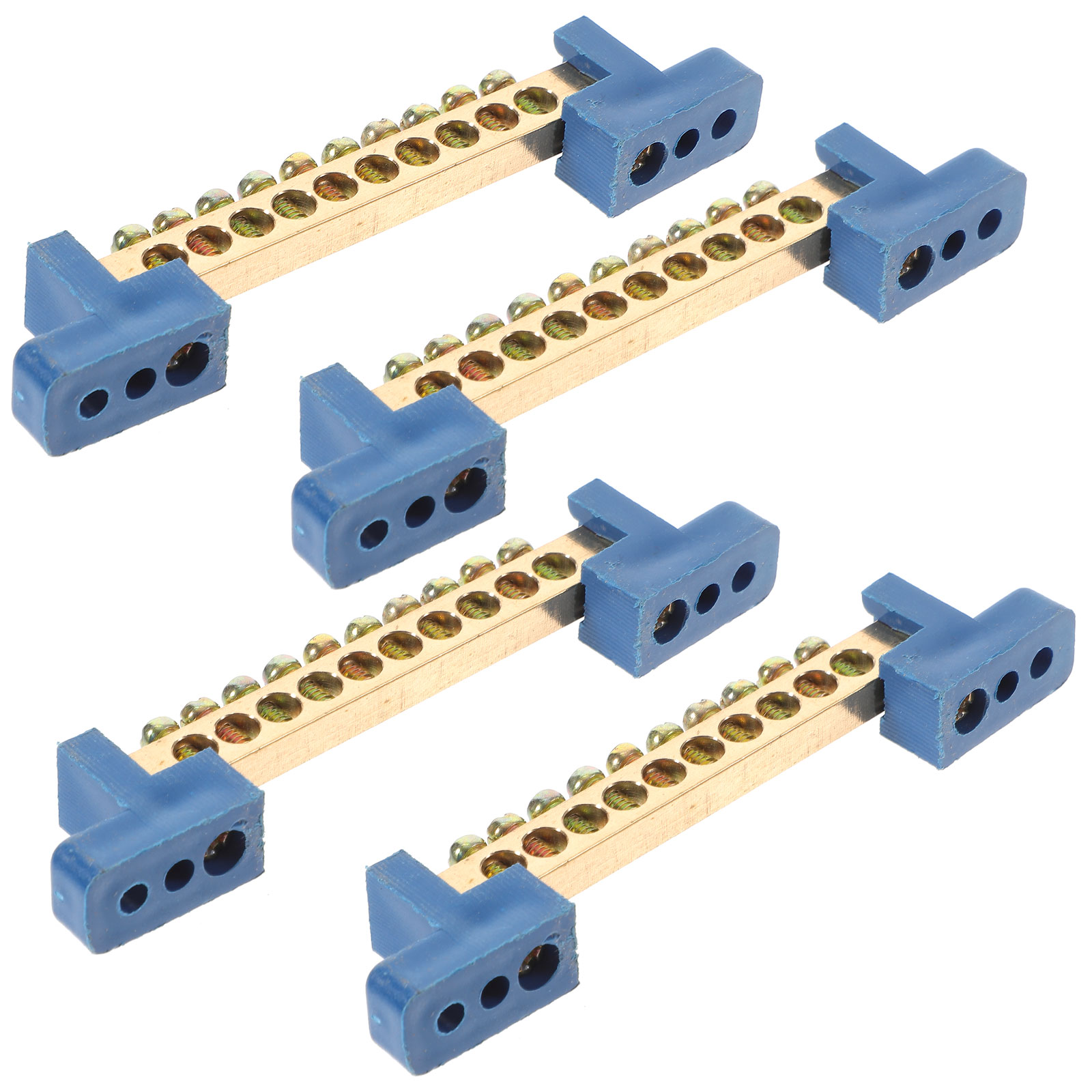 4 Pcs Copper Terminal Car Battery Strips Power Distribution Block ...