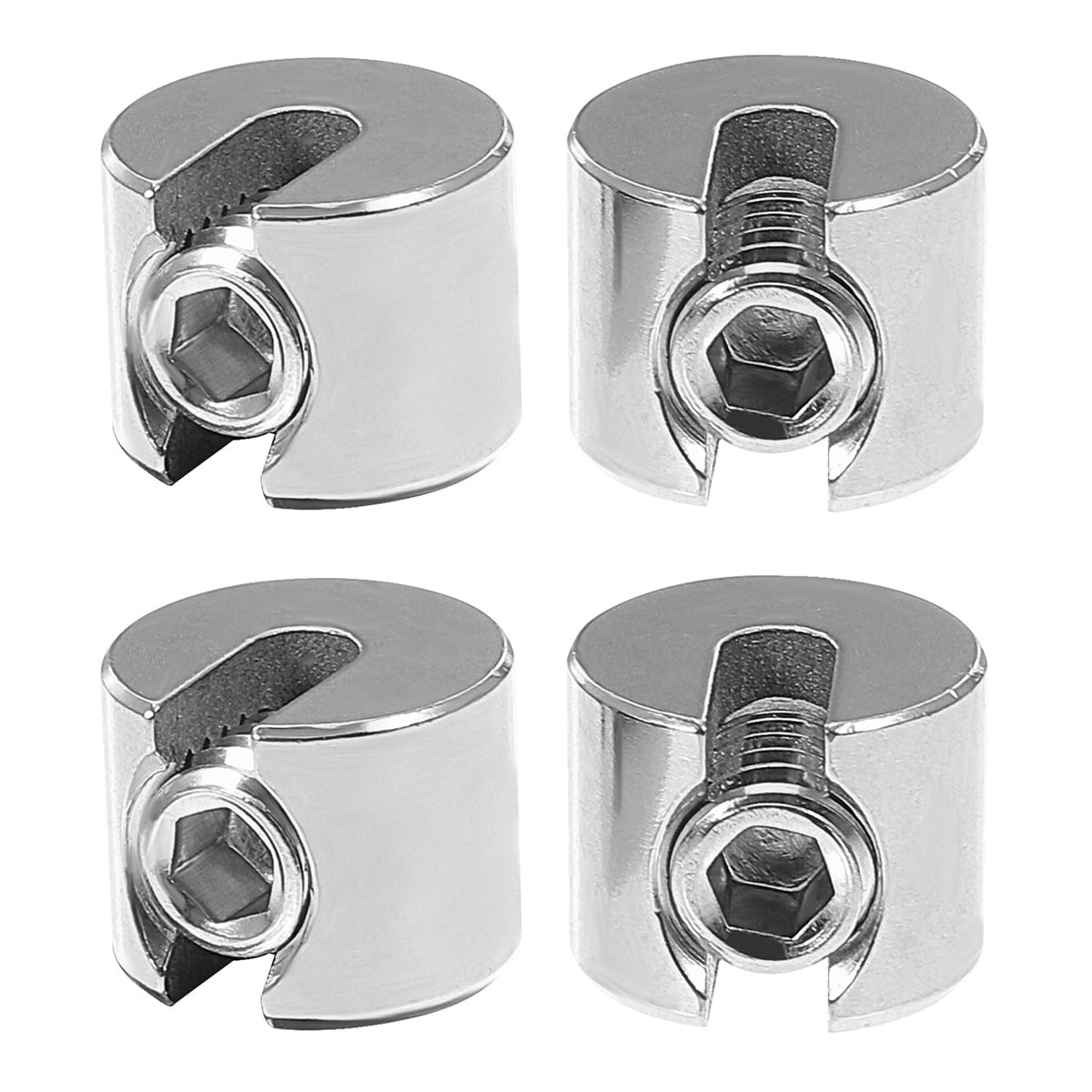 4 Pcs Cord Clip Fastener for Tension Cable Railing Wire Rope Clamp ...