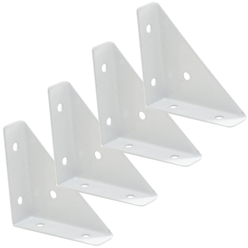 4 Pcs Corner Protector Bracket Metal Shelves Furniture Connector Shelf ...