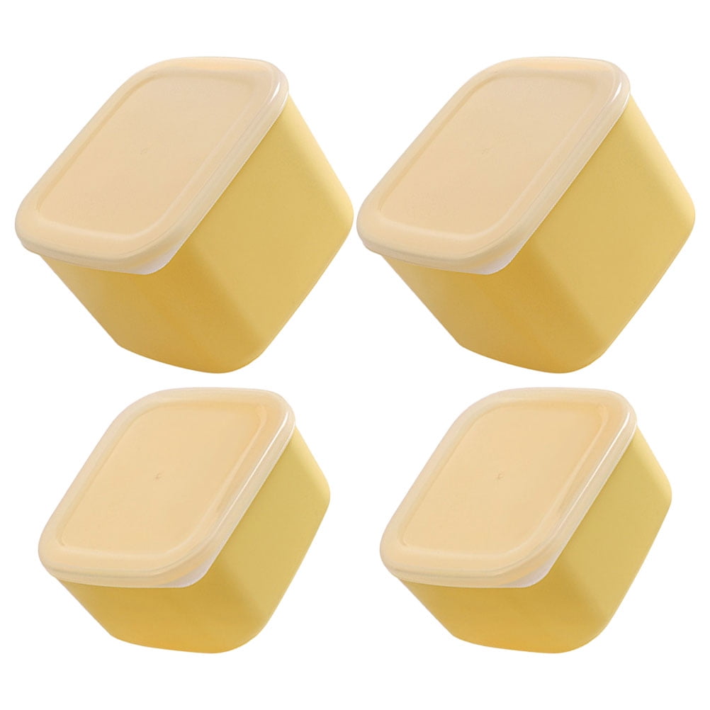 4 Pcs Cottage Cheese with Fruit Slice Holders Refrigerator Containers ...