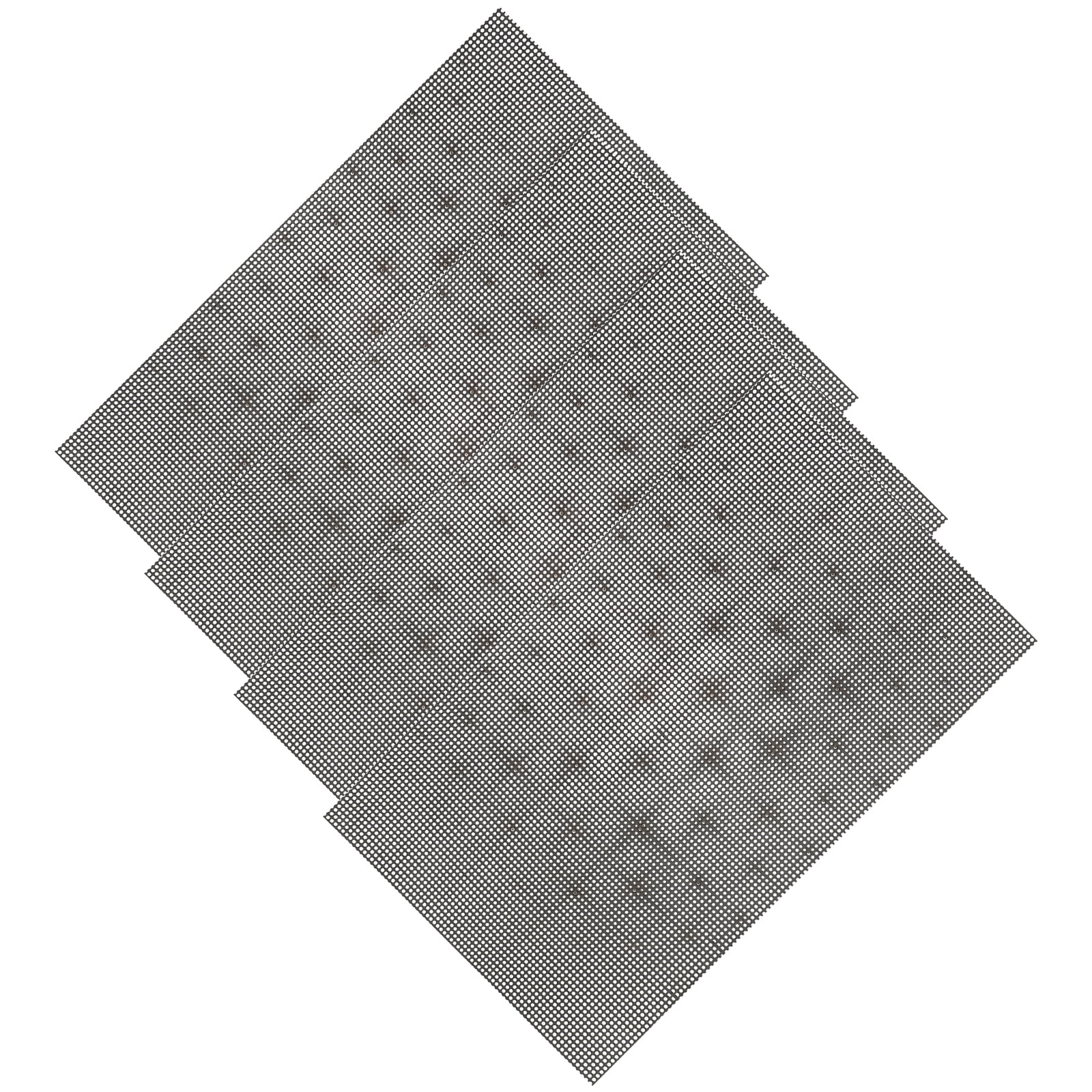 4 Pcs Craft Mesh Plastic Mesh Woven Wire Mesh Pads 0.1X33X50CM Black ...