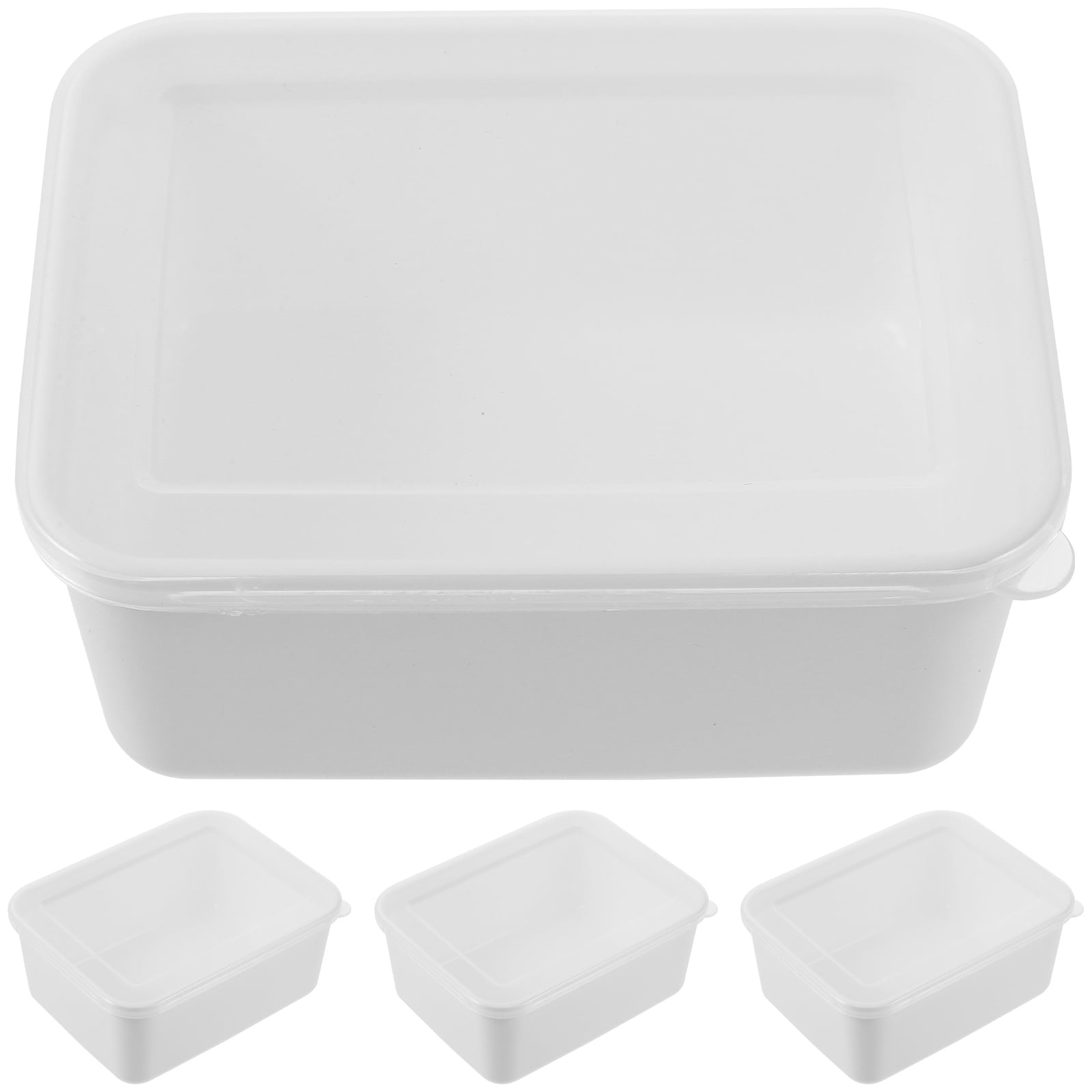 4 Pcs Crisper Fruit Containers for Fridge Keep Fresh Organizers Food ...