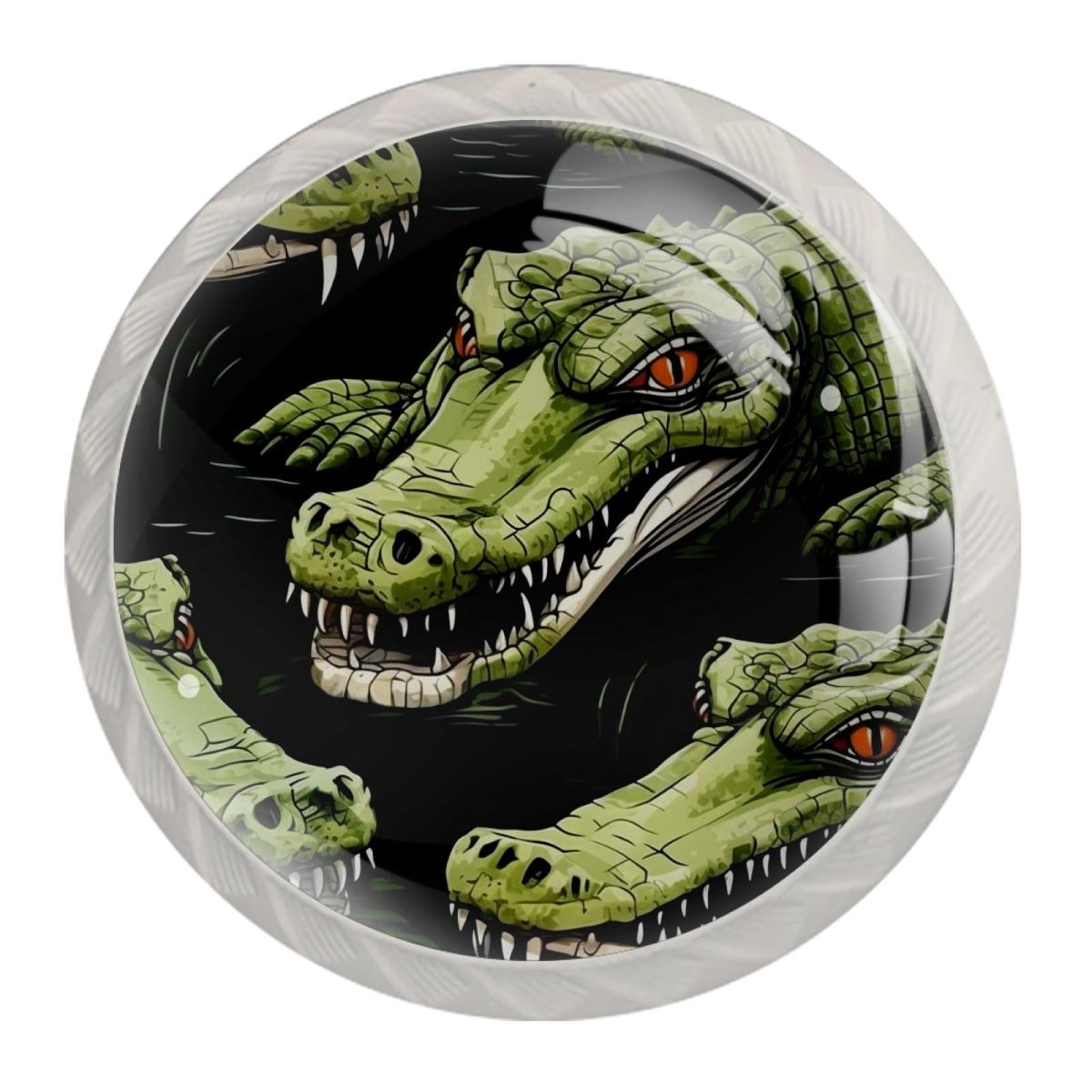 4 Pcs Crocodile Knobs for Kitchen Cabinet Cupboard Dresser Bookcase ...