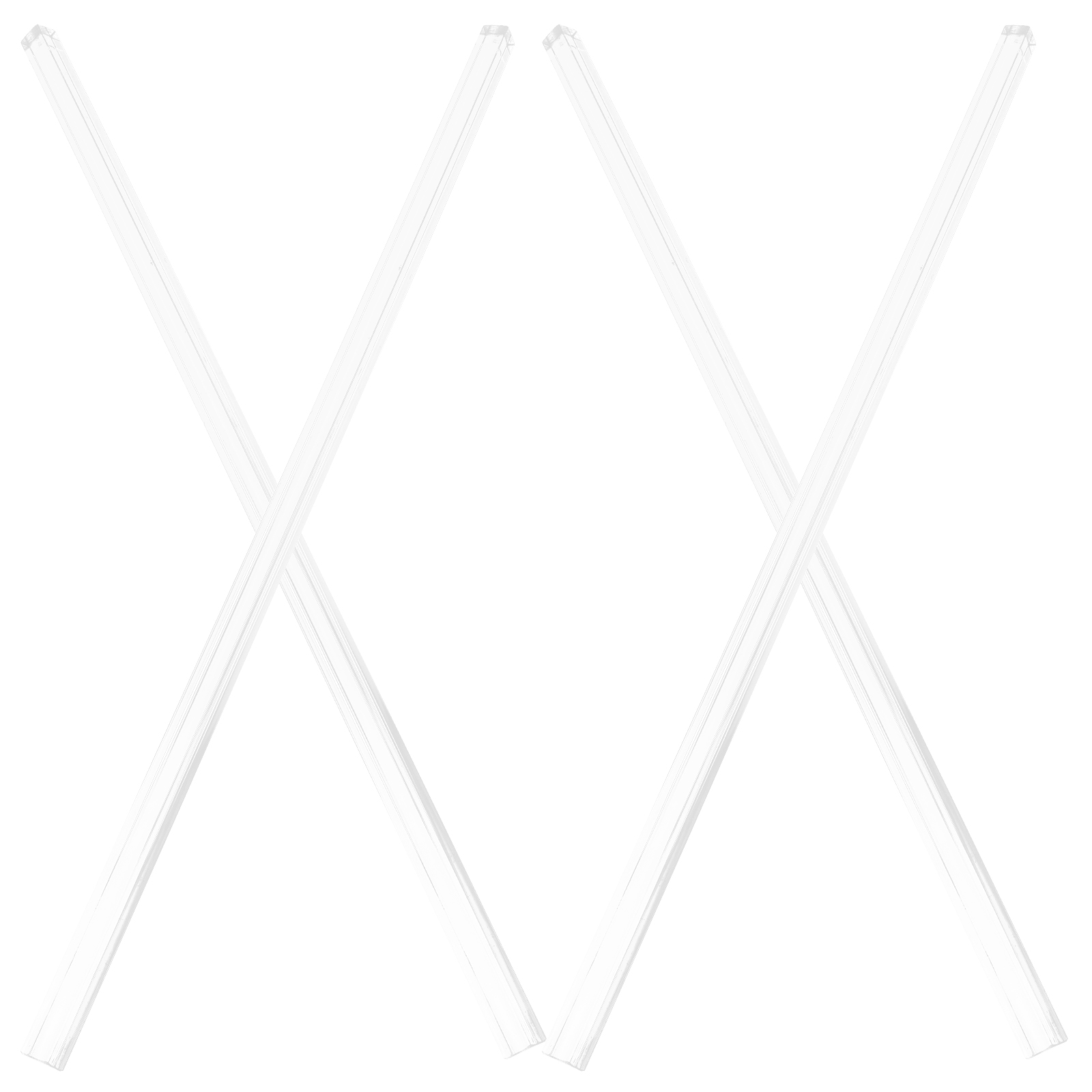 4 Pcs Crystal Mahjong Ruler Putter Clear Pusher Tile Tool Tabletop ...