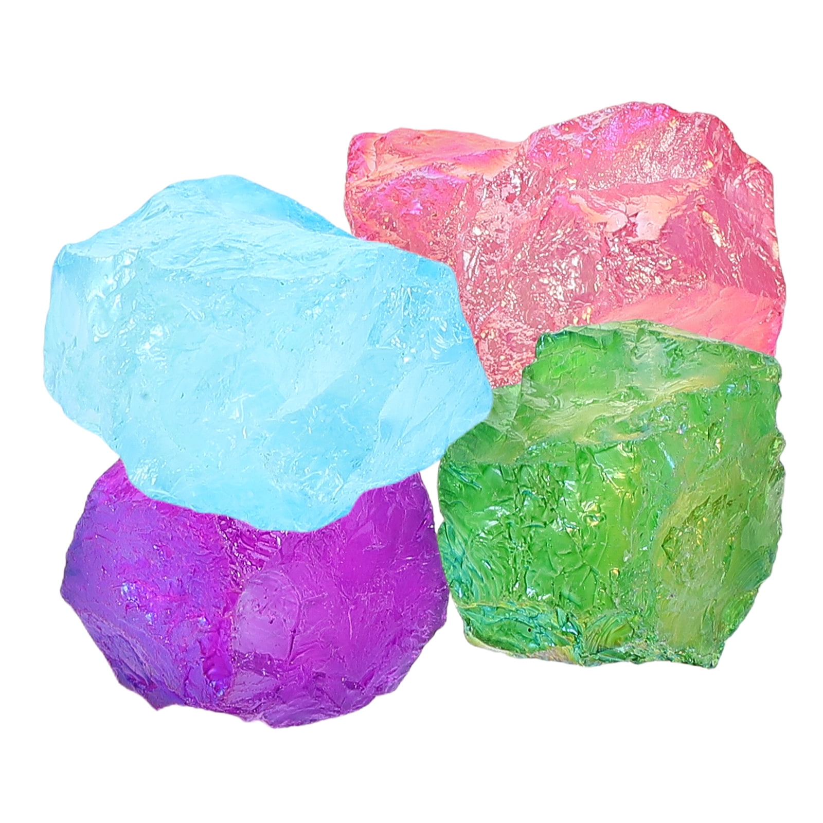 4 Pcs Crystal Rough Fish Bowl (color Electroplating Aroma Diffuser ...