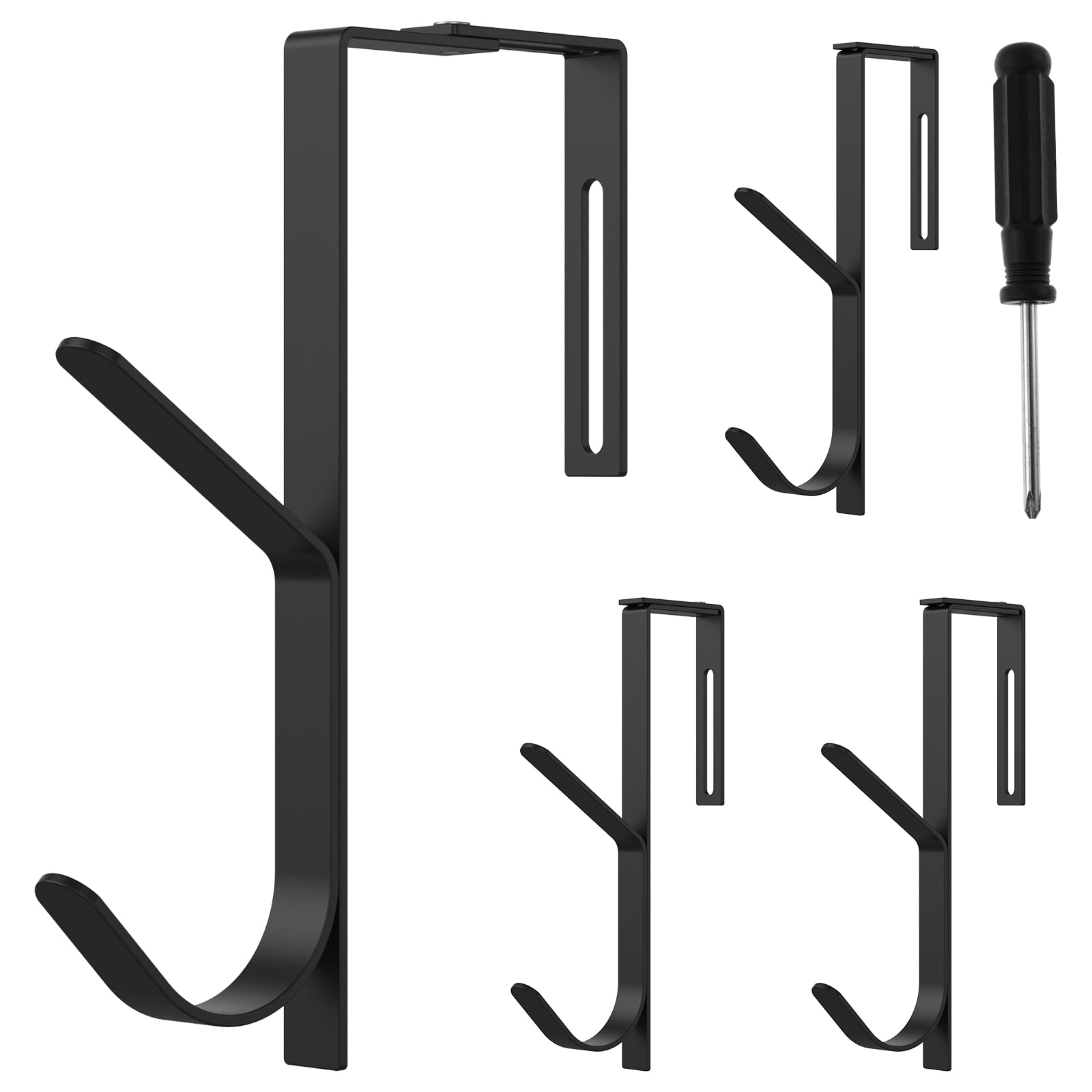 4 Pcs Cubicle Hooks Sturdy Metal Cubicle Wall Hooks Adjustable Cubicle ...