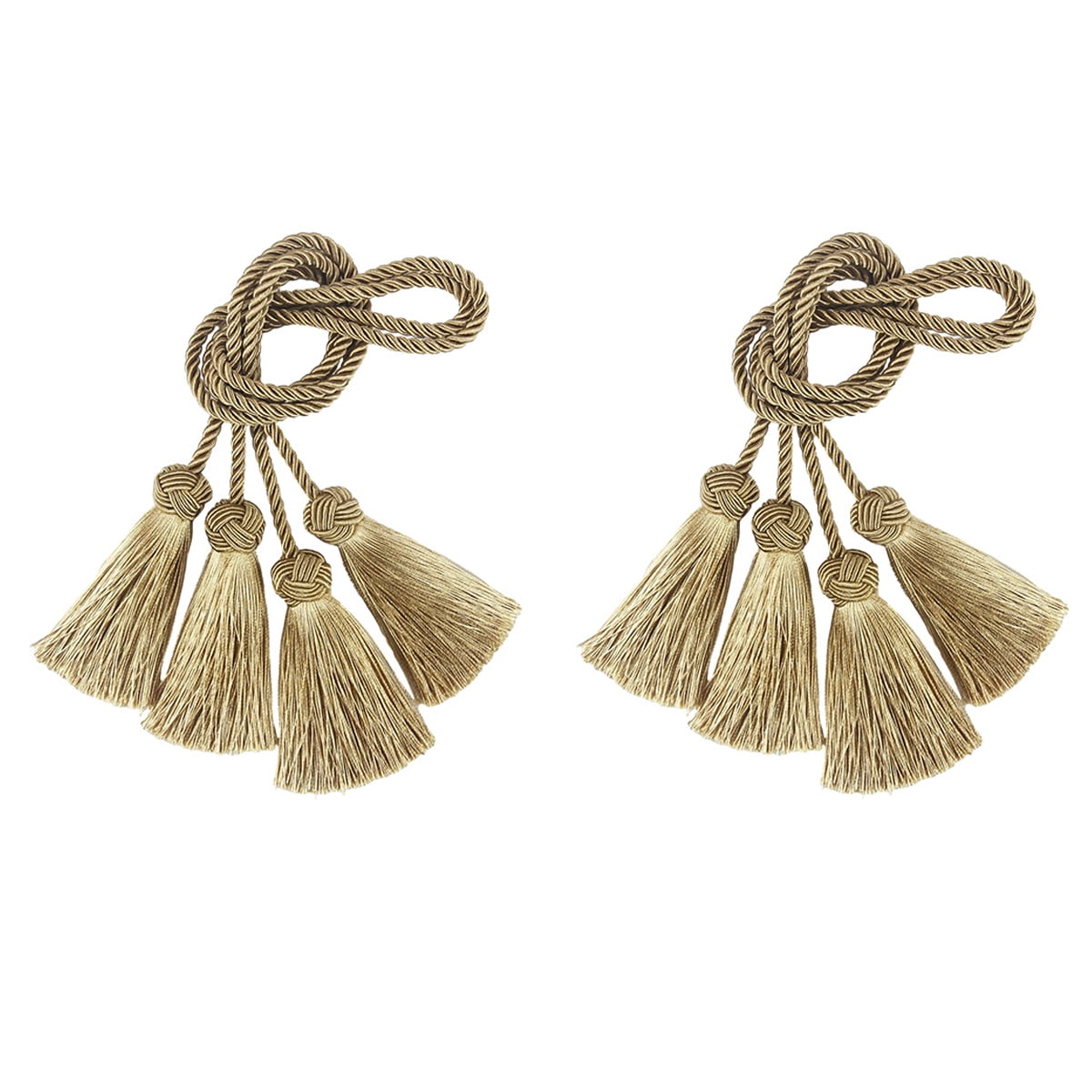 4 Pcs Curtain Handmade Tiebacks Decorative Curtain Tiebacks Ropes Tie ...