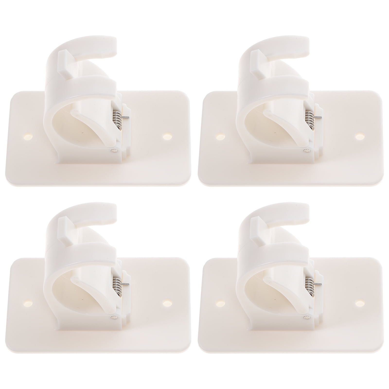 4 Pcs Curtain Rod Bracket Towel Bar Hooks for Wall Hangers Bathroom ...