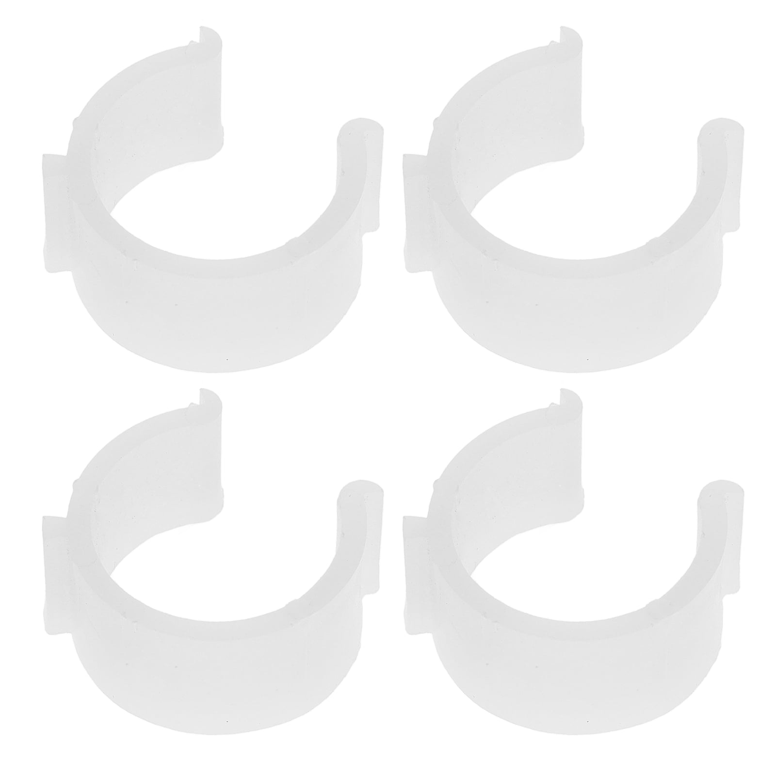 4 Pcs Curtain Rod Clamps Ceiling Mount Handlebar Racks White - Walmart.com