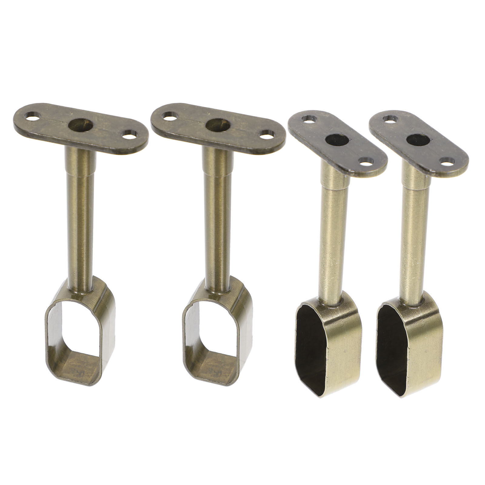 4 Pcs Curtain Rod Kitchen Set Utensil Tube Support Closet Bar Stand ...