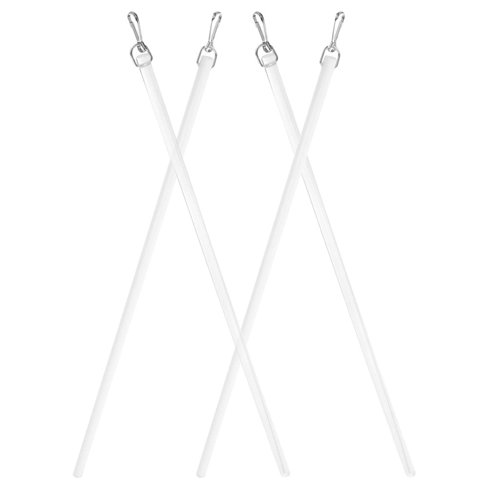 4 Pcs Curtain Rod Swivel Drapery Wand Pull Rods Office Sheer Curtains ...